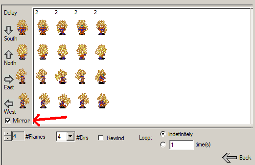 BYOND Forums - Feature Requests - Icon Editor : East/West Auto Mirror
