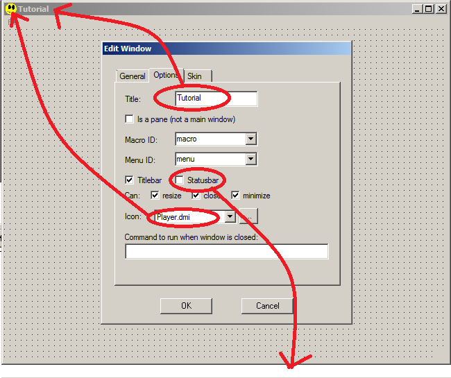 BYOND Forums - Tutorials & Snippets - Tutorial Nine: Interface & Macros