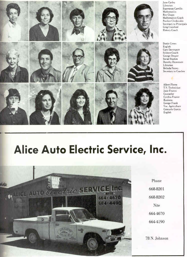 Alice High School Class of 1981