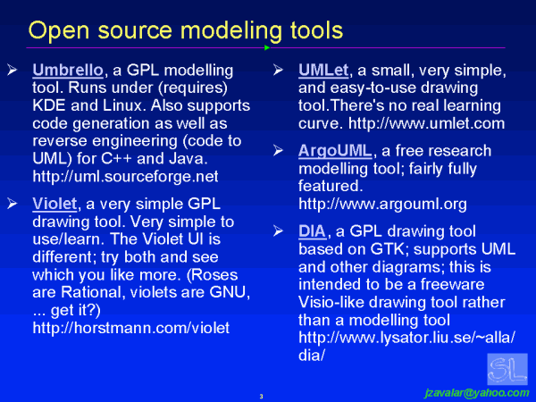 Open source modeling tools
