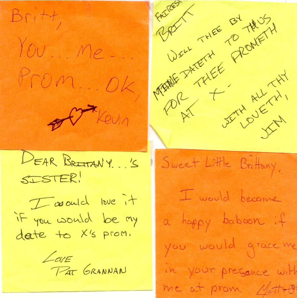 April 15, 2002 - The Prom Notes