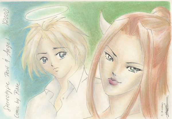 Giftart-gallery One - Stereotype Devil and Angel