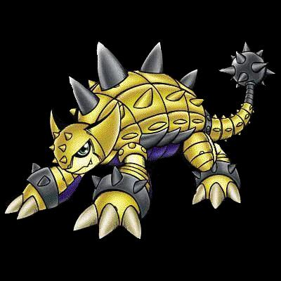 Tsubumon Upamon Armadillomon Ankylomon Shakkuomon Digmon Submarimon