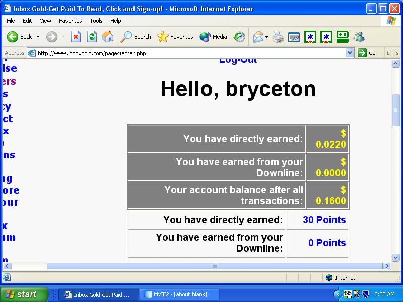 cent more too i never finshed doing the paid email not like 1 / 4 a ...