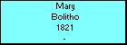 The genealogical tree of Mary Jane M. Bolitho