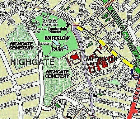 Highgate London Map