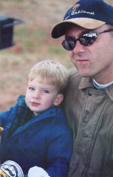 Dave & Dallas, Jerome winter 2000 Dallas at the compost pile winter 2000