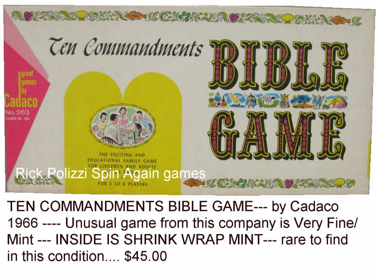 Rick Polizzi's SPIN AGAIN Board Games