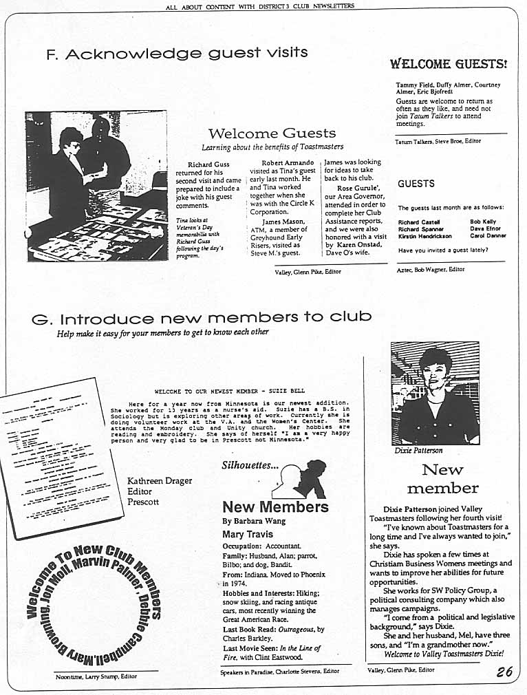 Club Newsletters