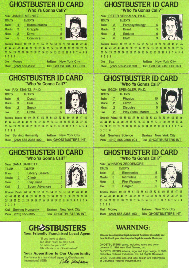 Ghostbusters: A Frightfully Cheerful Role Playing Game