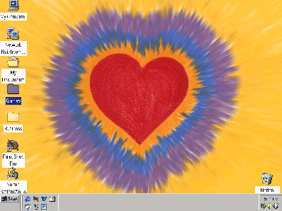 Here is a current screen shot of my desktop! It's nothing much but it's ...