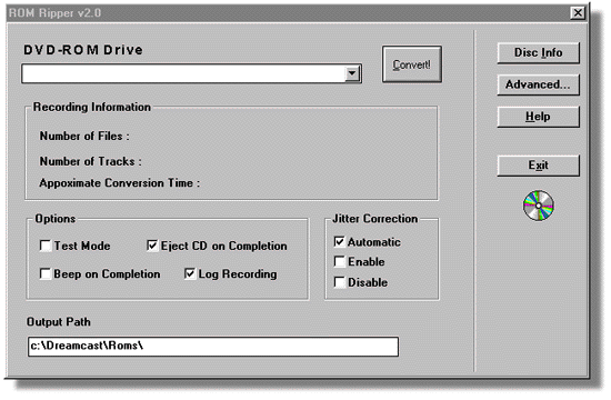 Dreamcast ROM maker homepage.