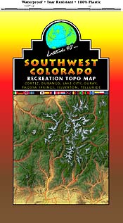 Southwest Colorado Map by Latitude 40