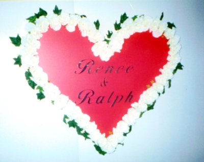 This heart signage can be placed in the front of the limo and further ...