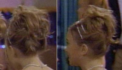 1.Divide your hair into 3 even sections.