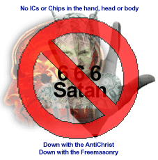 The Mark of the Beast on the hand and the forehead