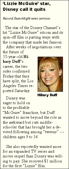 Record Searchlight Article