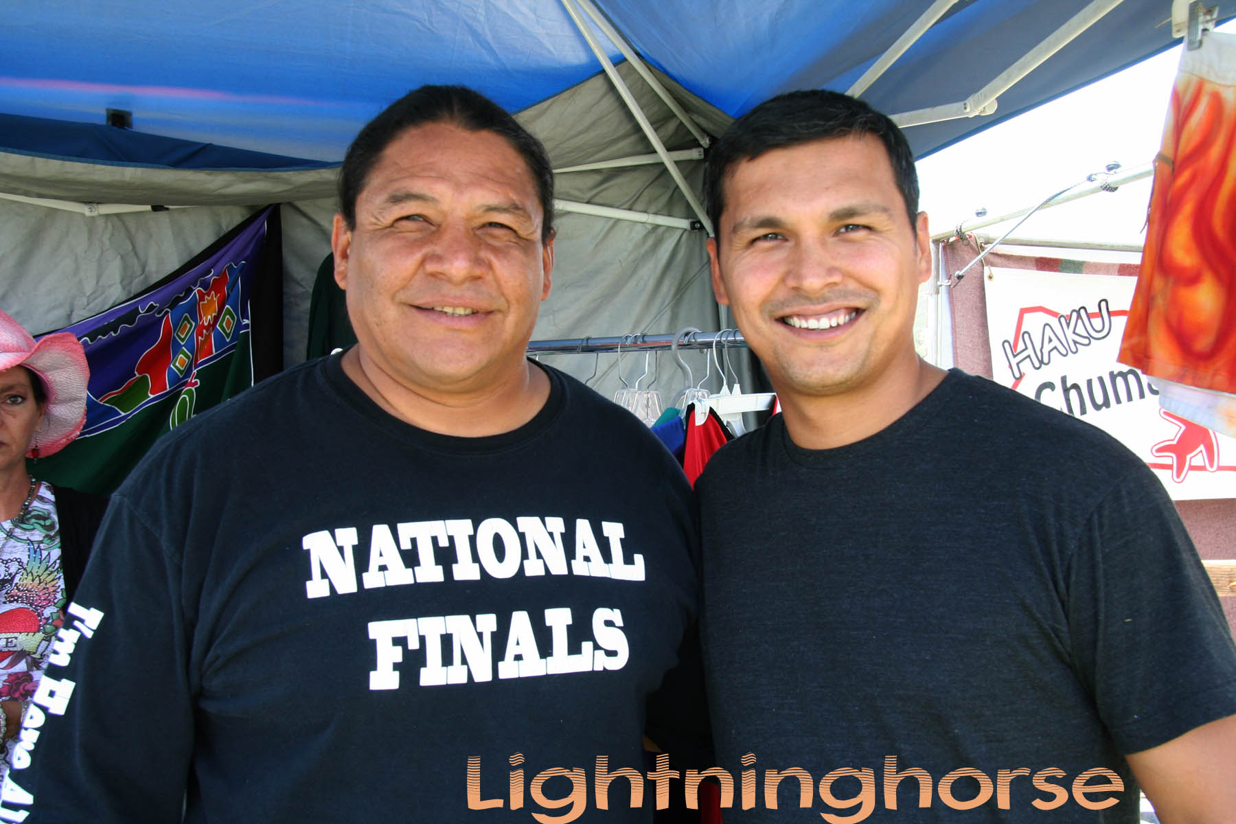 Steve and fellow actor Adam Beach. Photo by Nancy SJ