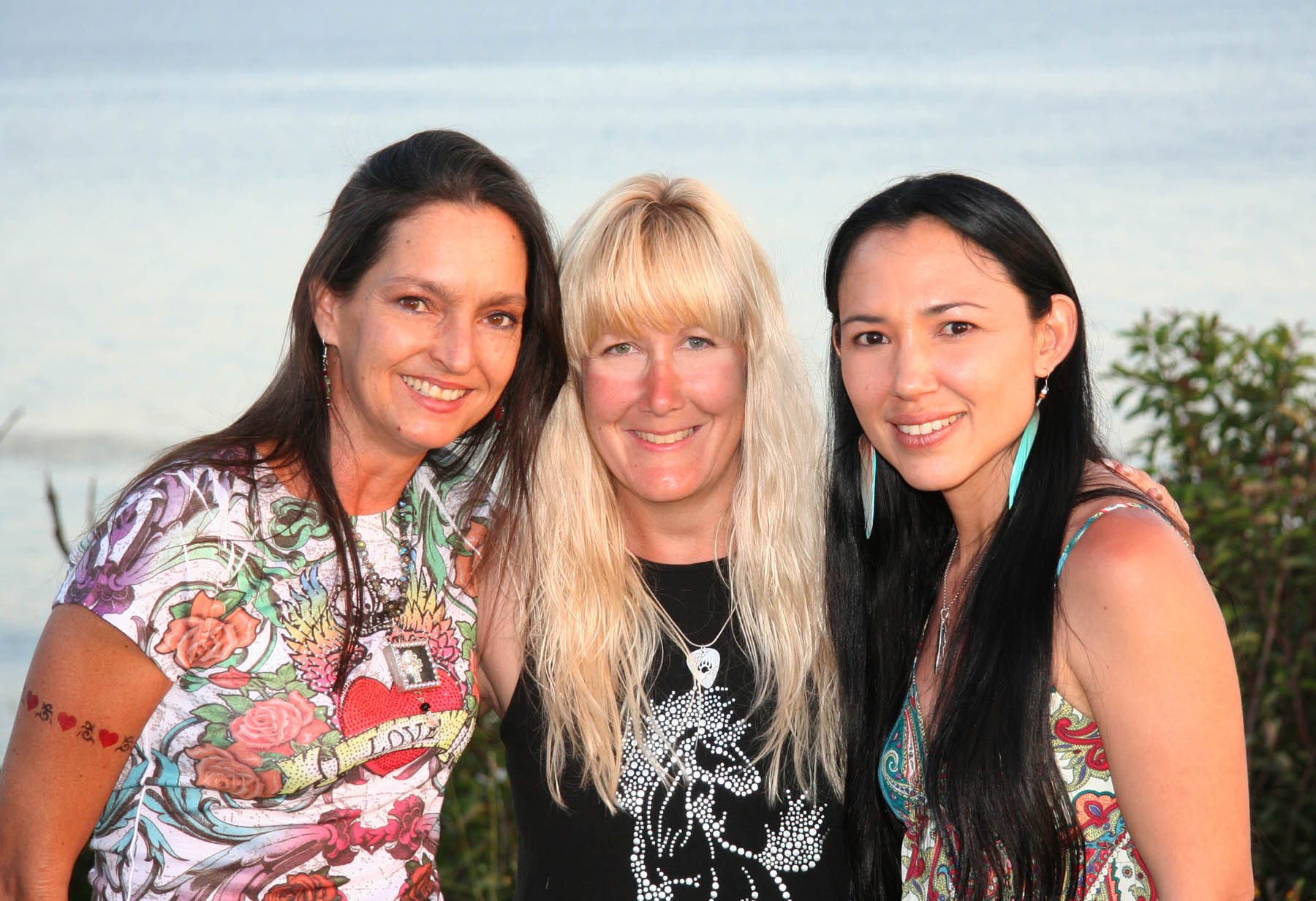 Macile Reevis, friend and photographer, Nancy SJ, and Irene Bedard ...