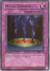 Discard a card form your hand and negate a magic card and destory it.