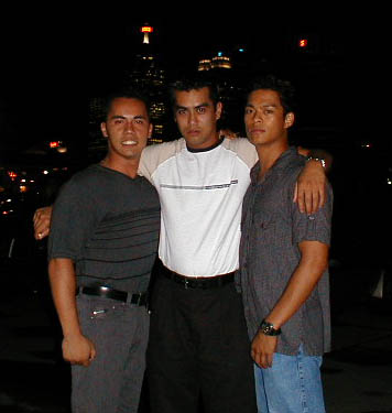 Francis, Rob (from NY) and Jay outside Guvernment