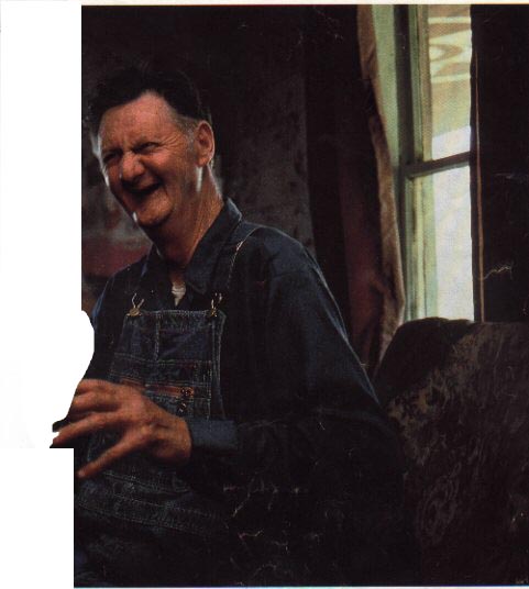 Old people are very funny indeed, just look at Uncle Stinky on the wall ...