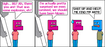 Green Guy Comic Things