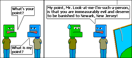 Green Guy Comic Things