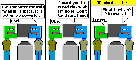 Green Guy Comic Things