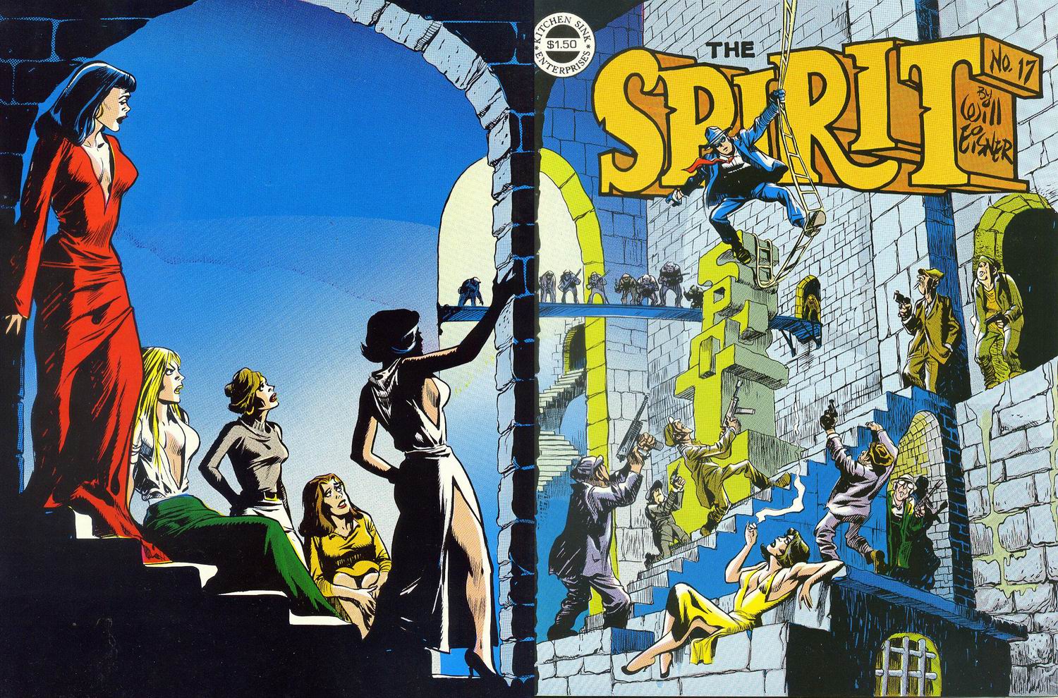 The first page of The Spirit Magazine reprints covers from Kitchen Sink ...