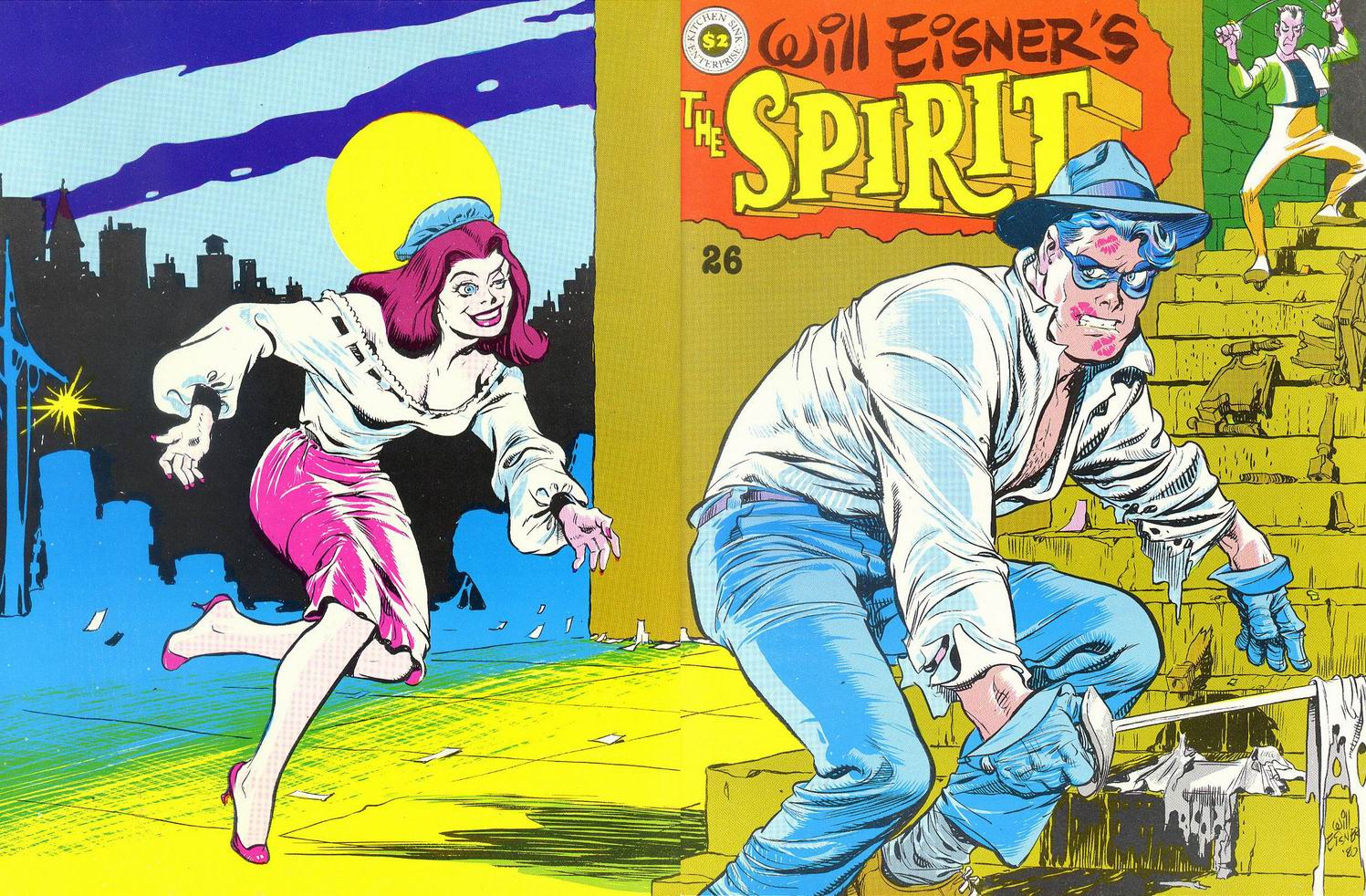 The third page of The Spirit Magazine reprints covers from Kitchen Sink ...