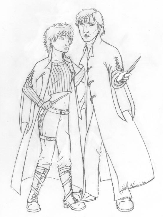 Remus Lupin Harry Potter Coloring Page Sketch Coloring Page