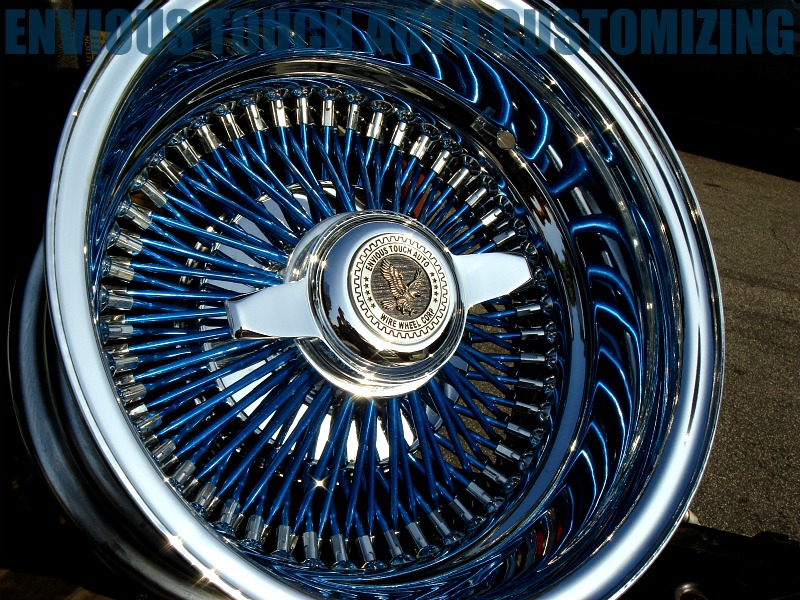 13X7 New Candy Blue Spokes $400