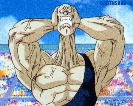 Spopovitch putting his broken neck back into place