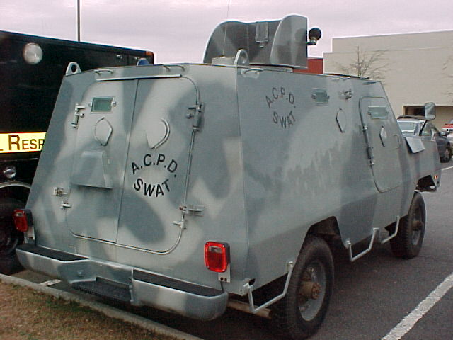 This is Alexander City Police Dept's Armored Peacekeeper.