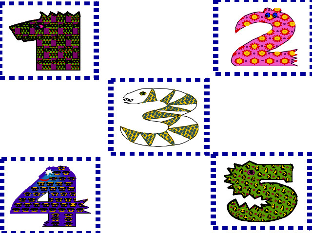 Number Challenge Board - Numbers 1 to 5