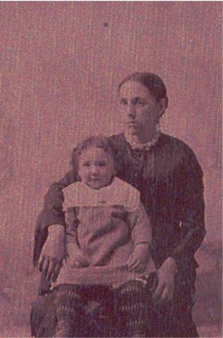 (Picture is of Fanny Bacon holding Fanny M. Bickle)