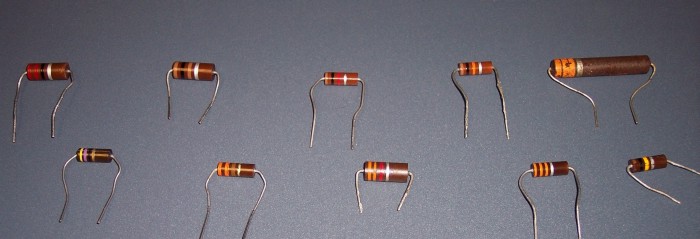 Carbon Composition Resistors at HF and VHF.