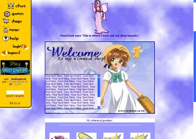 Neopets Shop Layouts