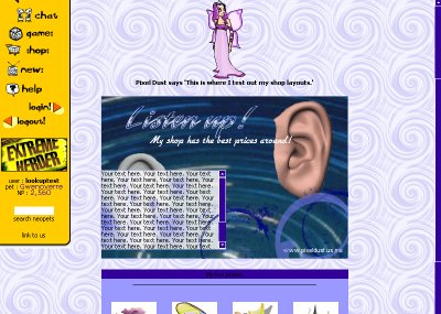 Neopets Shop Layouts