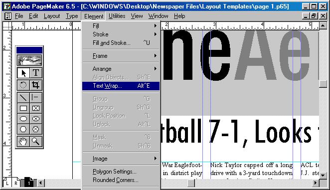 Layout Specs -- Text Wrap