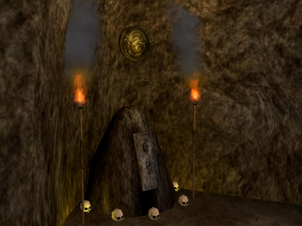 The hall splits into 4 rooms