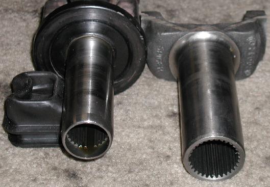 Here is a comaprison of the output yoke from the T5 and the TKO. The ...