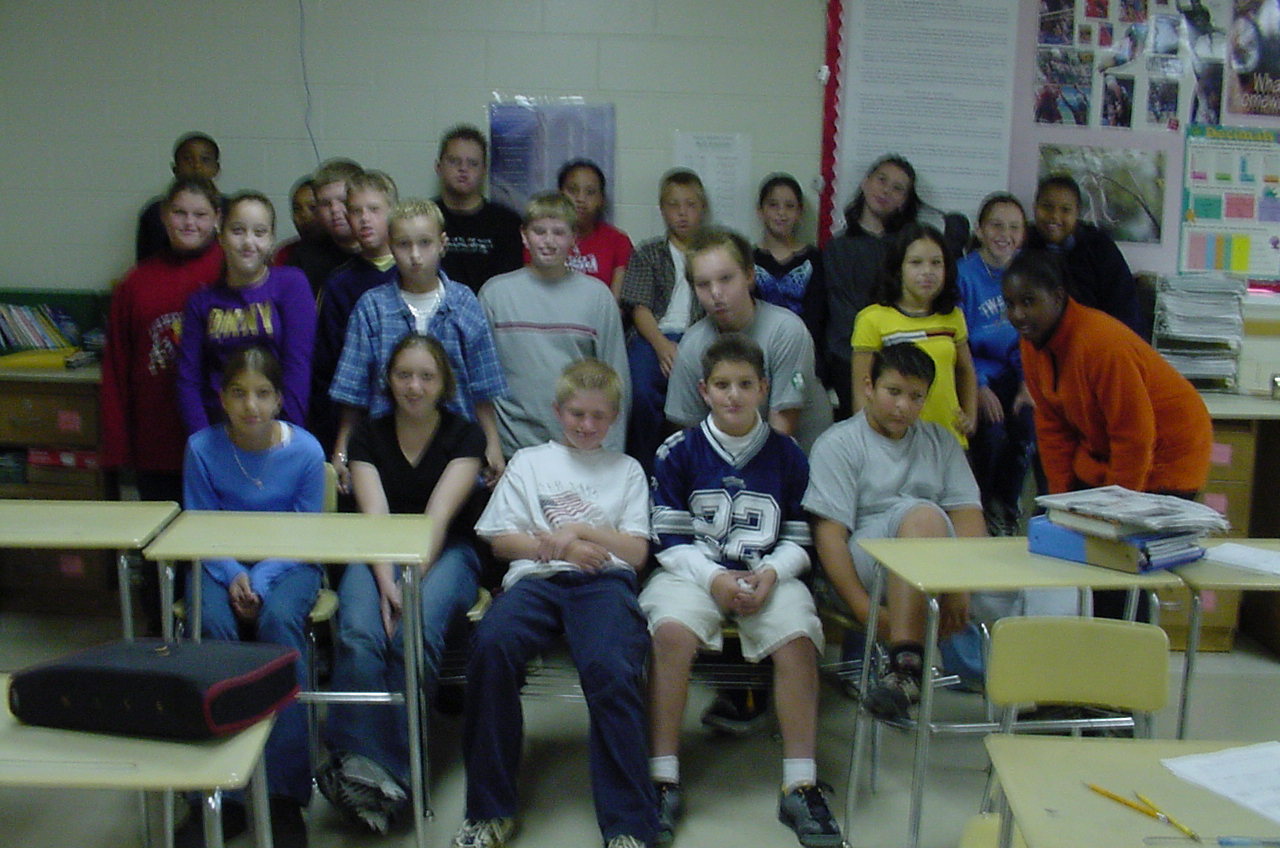 Frampton's Period 2 Class on September 28, 2001