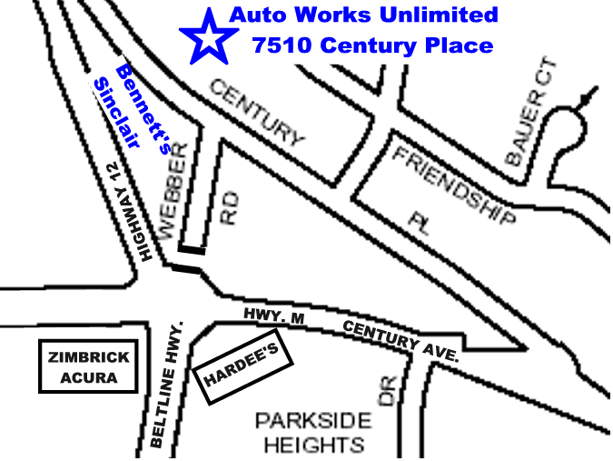 Auto Works Unlimited - Location