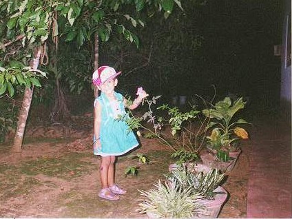 Dushani and Tishani - Tishani Sachintha with Roses