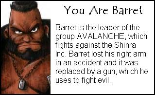 You Are Barret!