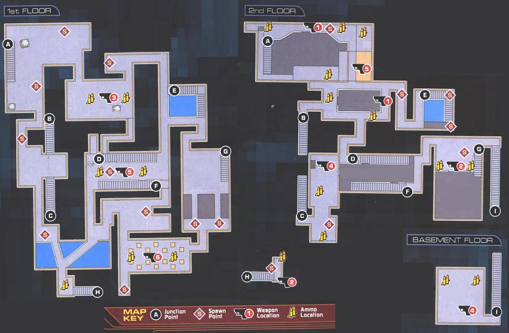 Pictures from Perfect Dark Strategy Guide