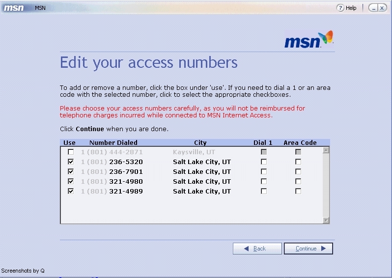MSN 6.1 Screen Shots by Q