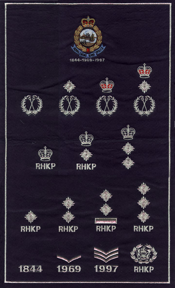 Royal Hong Kong Police (pre 1997) Rank Insignia